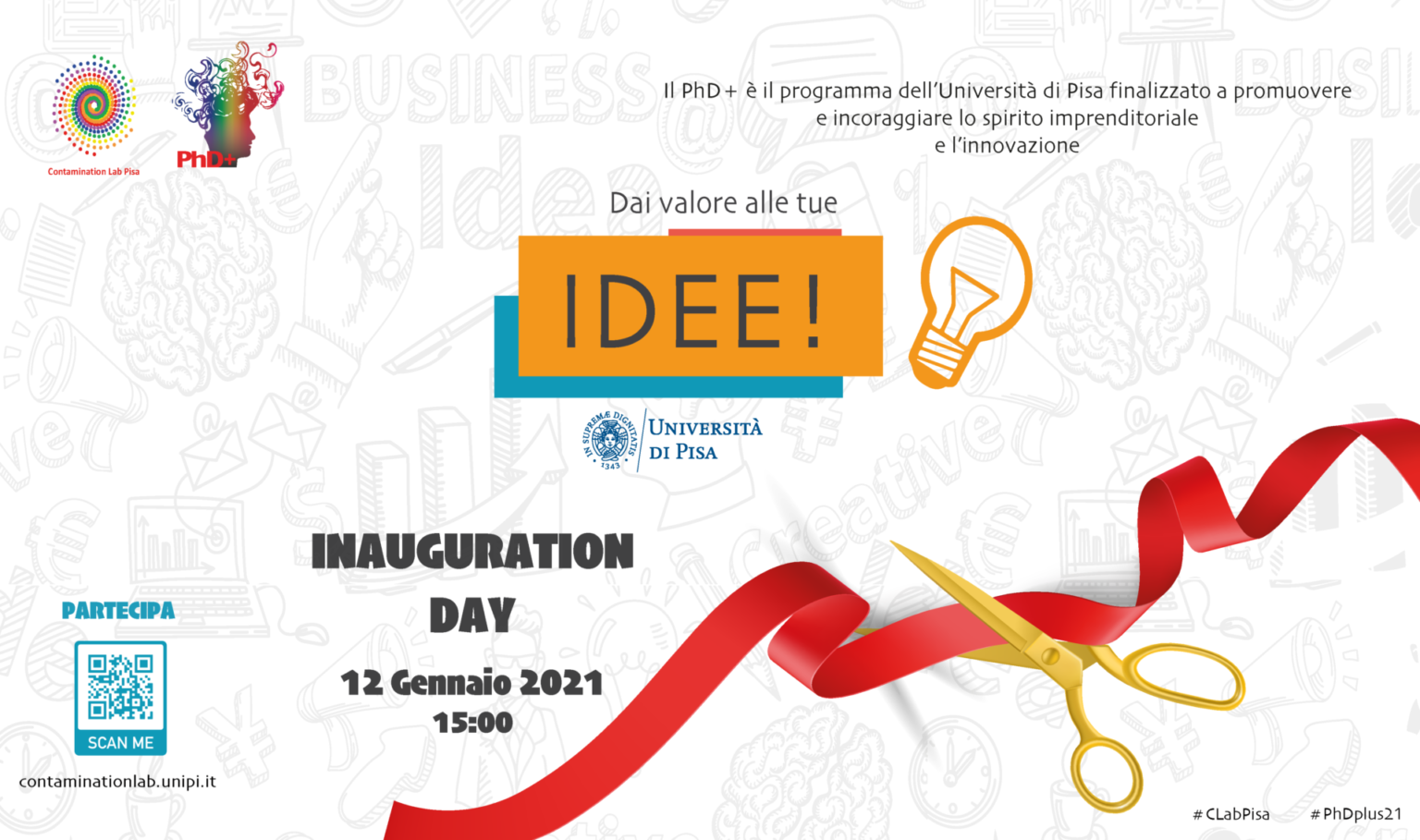 Gli ammessi e le ammesse al PhD+ 2021 - Contamination Lab